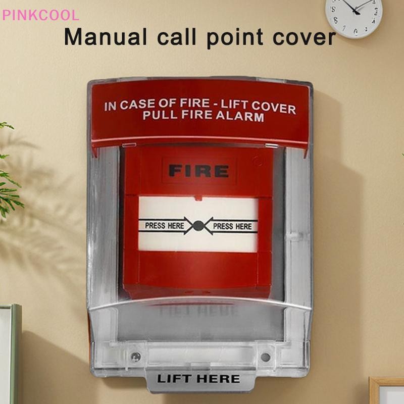 PINKCOOL Transparent Fire Alarm Guard, Wall-Mounted Safety Enclosure ...