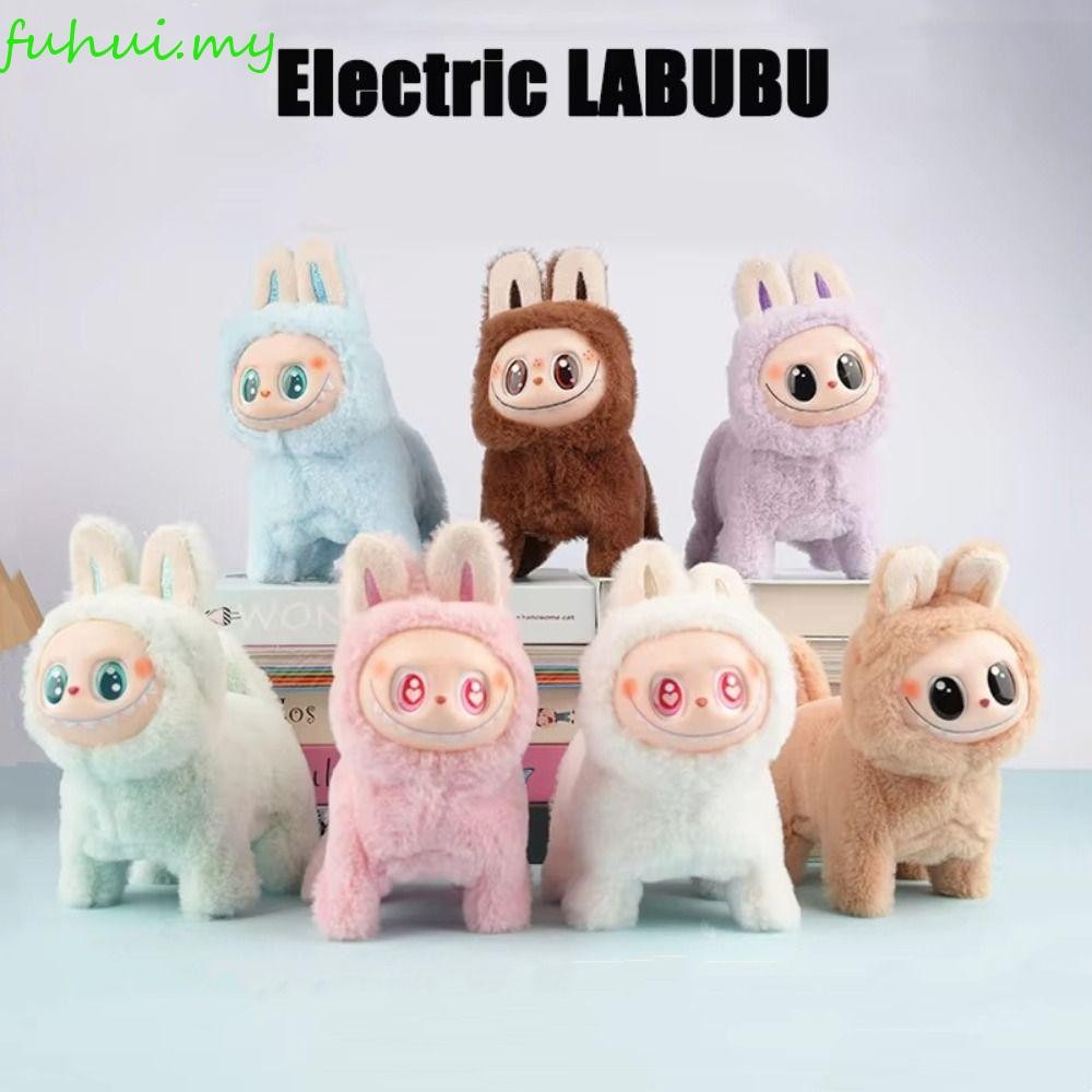FUHUI Electric Labubu Toy, Electric Dog Glowing Light Running Singing ...