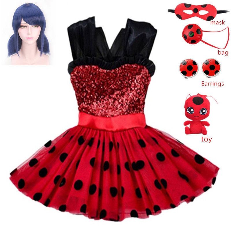 Miraculous Ladybug Dress for Birthday and Halloween Performance Costume ...