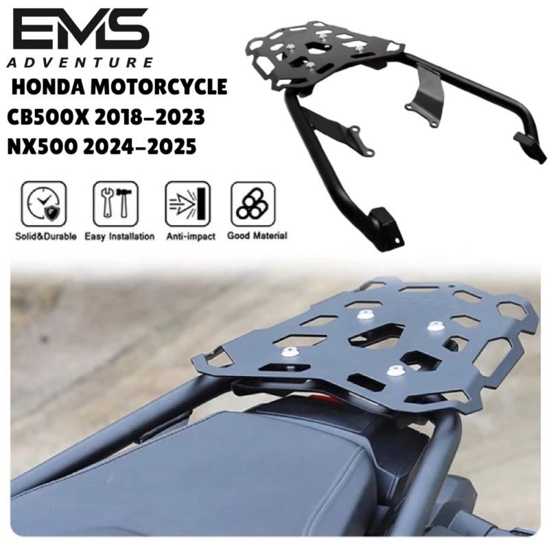 EMS Top Rack For Honda CB500X/NX500 Motorcycle Monorack Heavy Duty ...