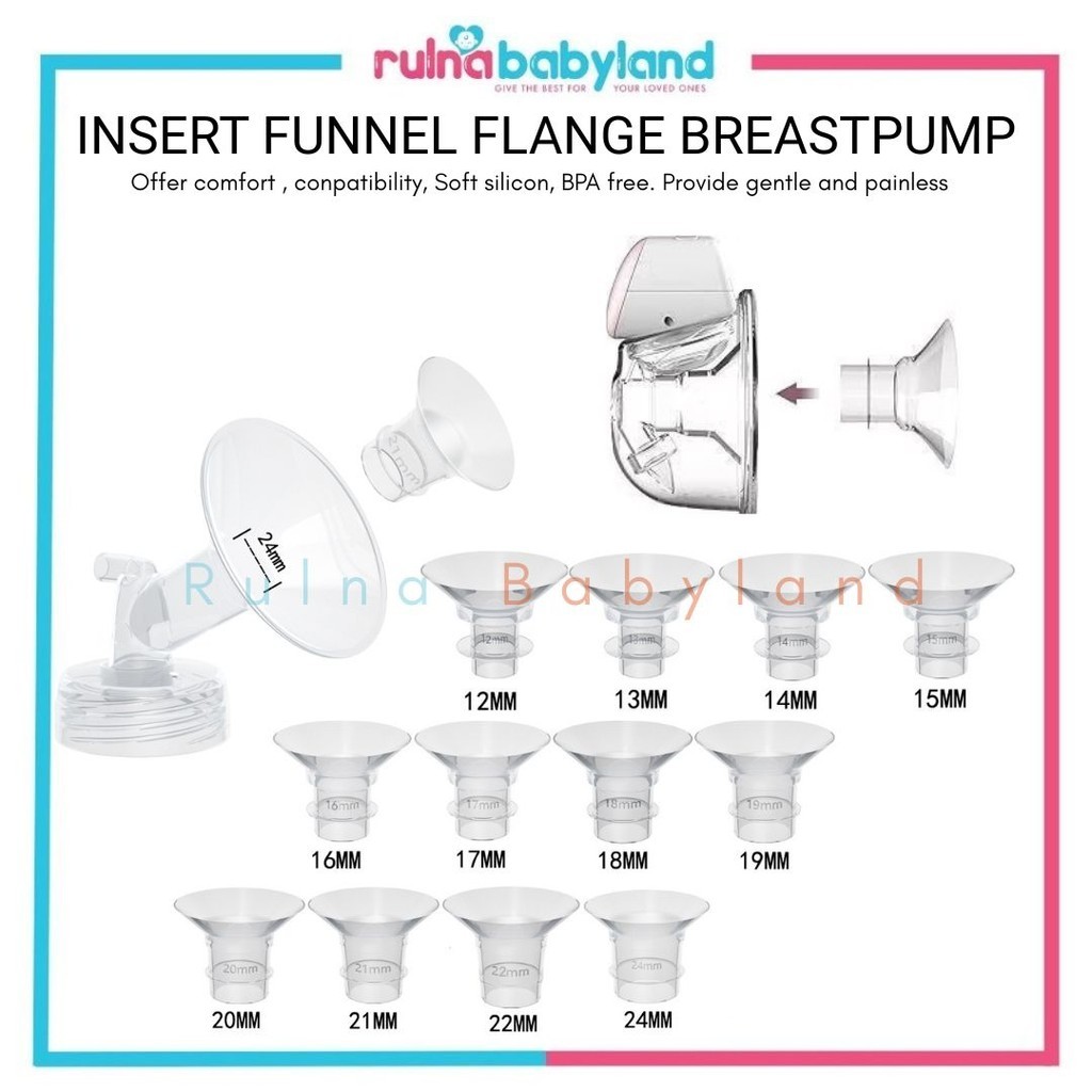 FLANGE INSERT BREAST PUMP -14/15/16/17/18/19/20/21/24MM | Shopee Malaysia