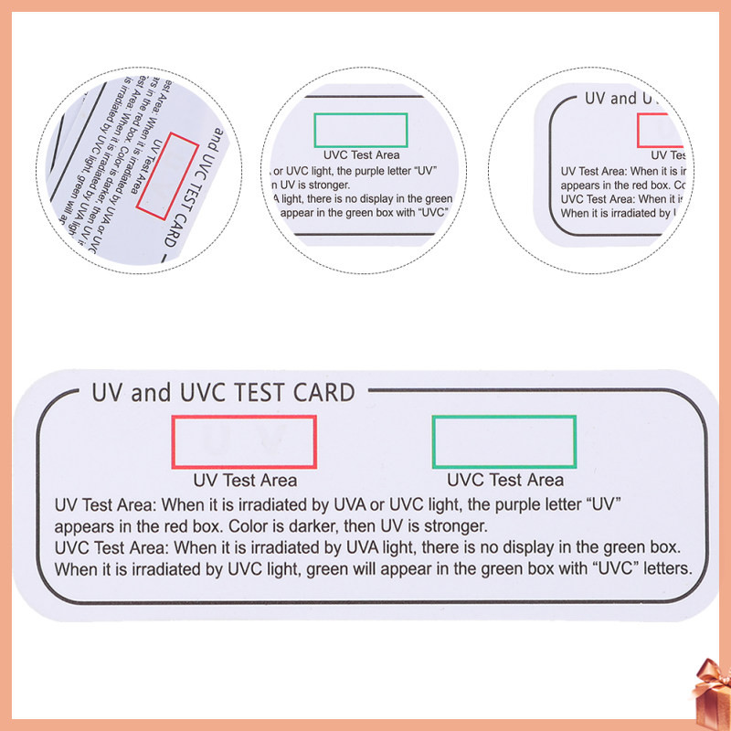 Test Strip UV Card Uvc-uva Tools Paper Ultraviolet Light Indicator 5 ...