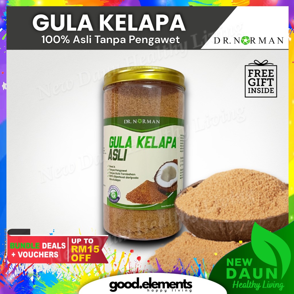 DR NORMAN Gula Kelapa Asli 100% Tanpa Campuran / Serbuk Gula Melaka ...