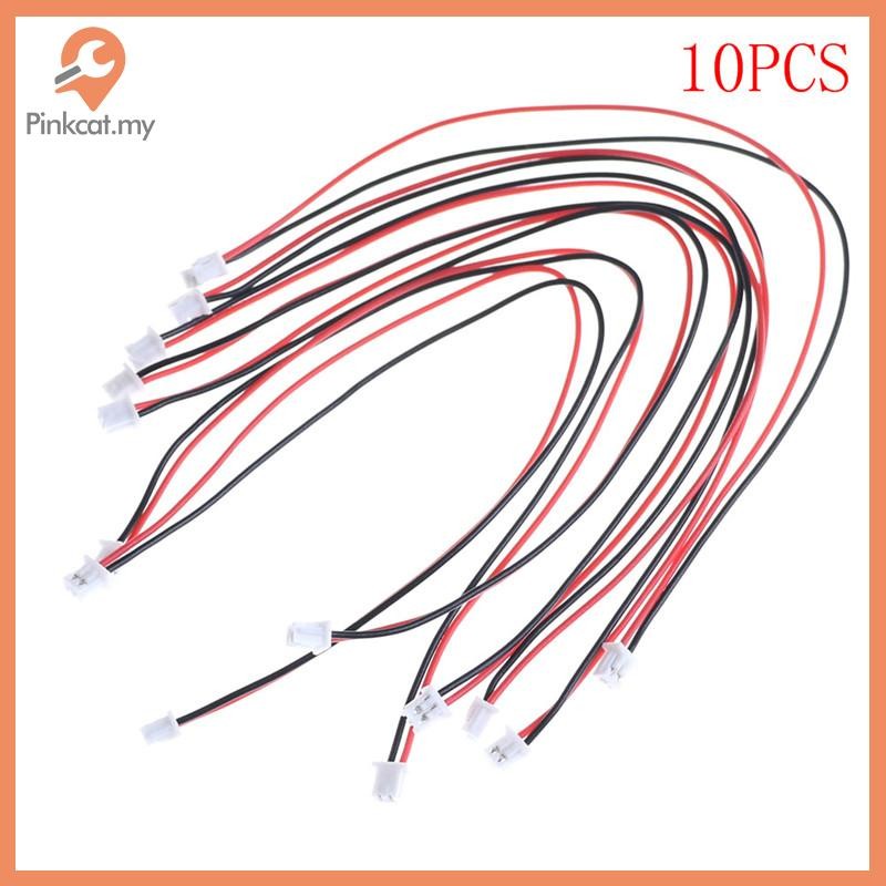 Pinkcat 10 Pcs Micro JST 2.0 PH 2-Pin Connector plug with Wires Cables 150MM MY | Shopee Malaysia