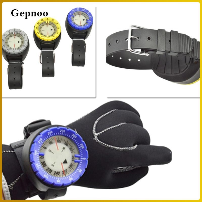 Gepnoo Scuba Dive Underwater Wrist Compass Gauge Max Depth 50m ...