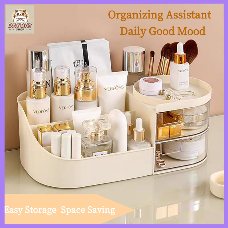 COD Multi Compartments Desk Organizer Large Capacity Drawer Storage Box ...