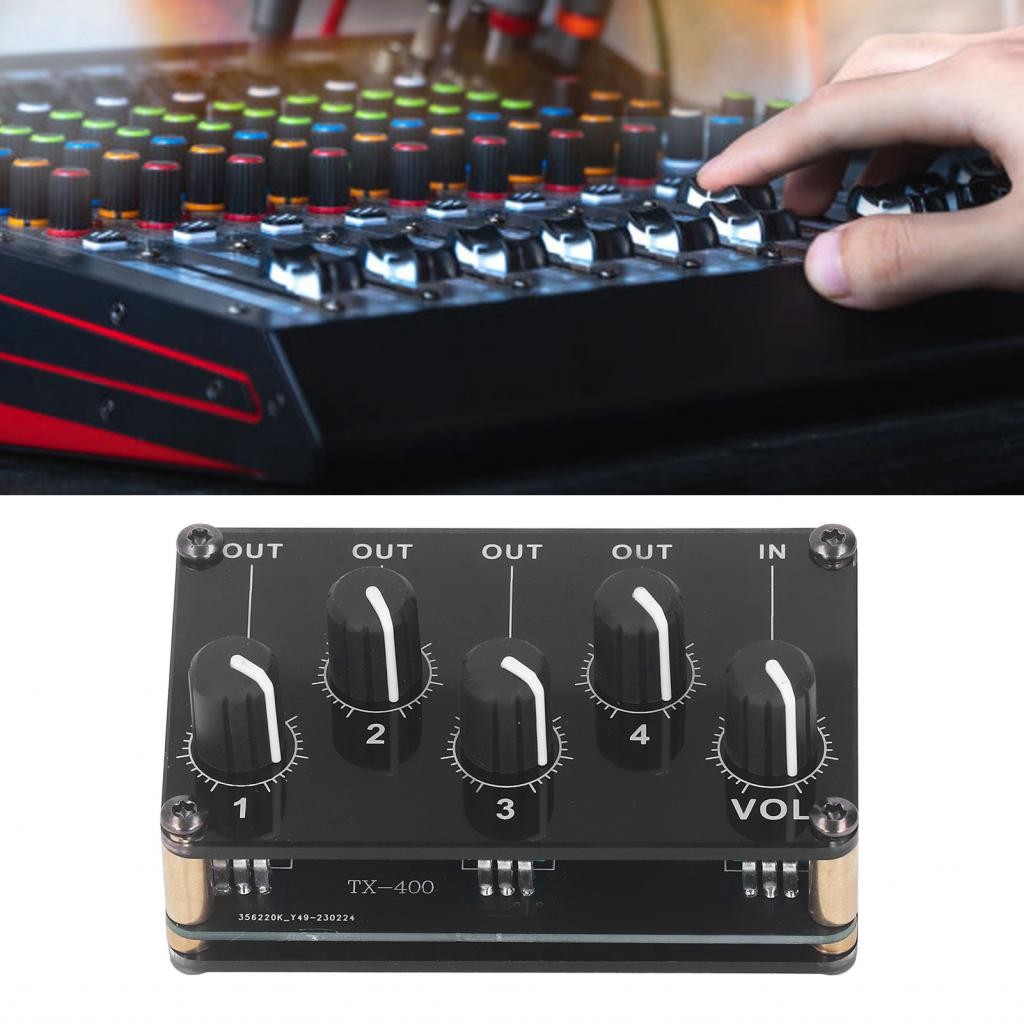 Sound Line Mixer Board Console Portable 4 Channel Light Weight Wide ...