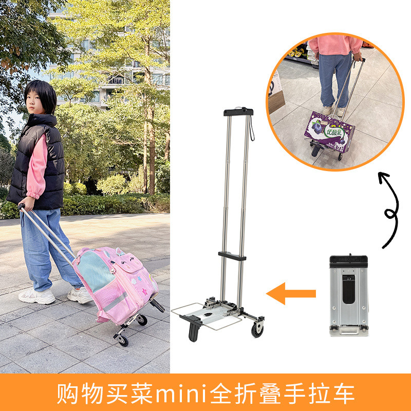 SG Foldable Portable Trolley Shopping Grocery Shopping Mini Trolley ...
