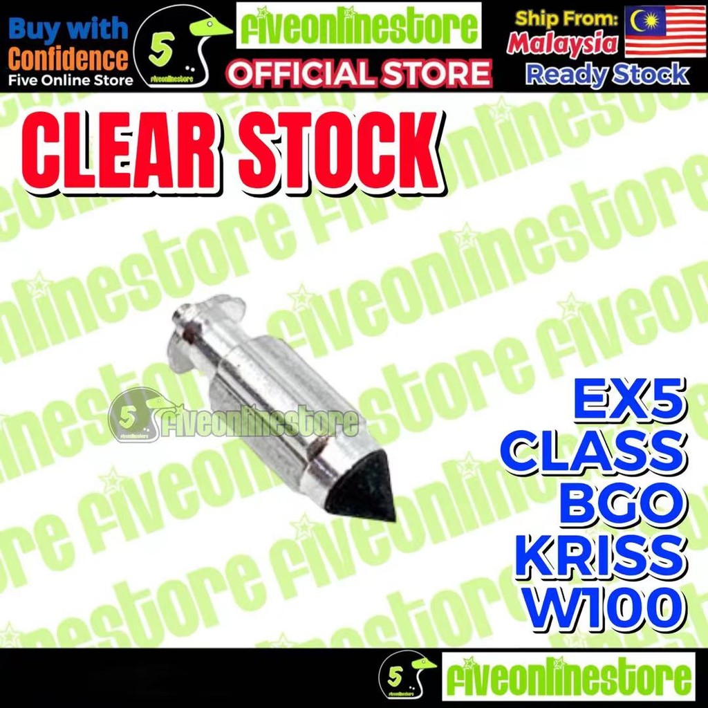 CLEAR STOCK! Float Needle EX5 CLASS KRISS W100 WAVE 100 GBO Carburetor ...