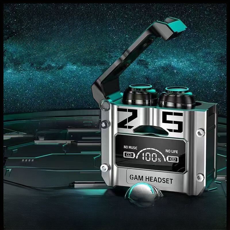 M25 Bluetooth Headset Wireless Touch Metal Mecha Style Low Power ...