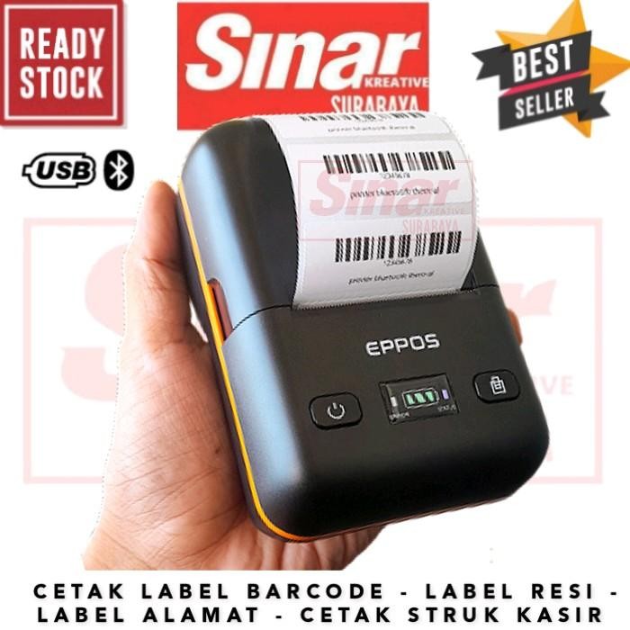 PRINTER BLUETOOTH MINI LABEL 58MM THERMAL EP5858L - CETAK LABEL RESI BARCODE DAN STRUK KASIR ...