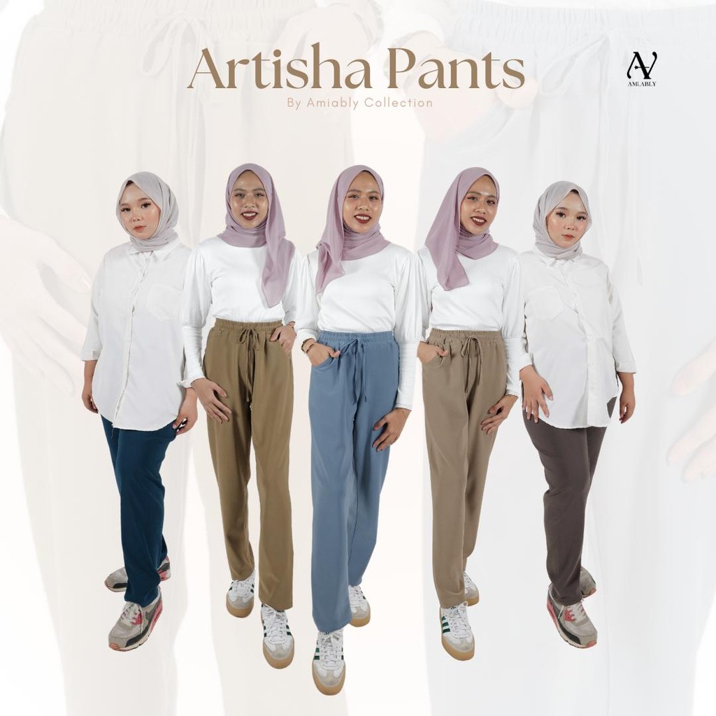 Amiably ARTISHA Pants Stretchable Sporty Casual Lifestyle Sesuai untuk ...