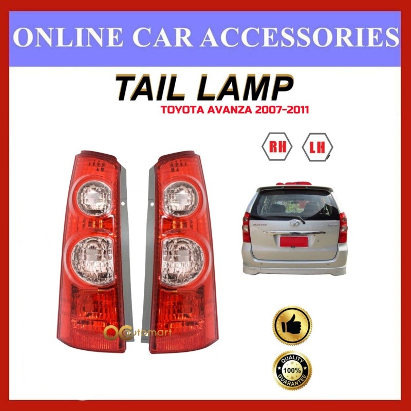 Toyota Avanza 2007-2011 Rear Tail Lamp Tail Light Lampu Belakang - RH ...