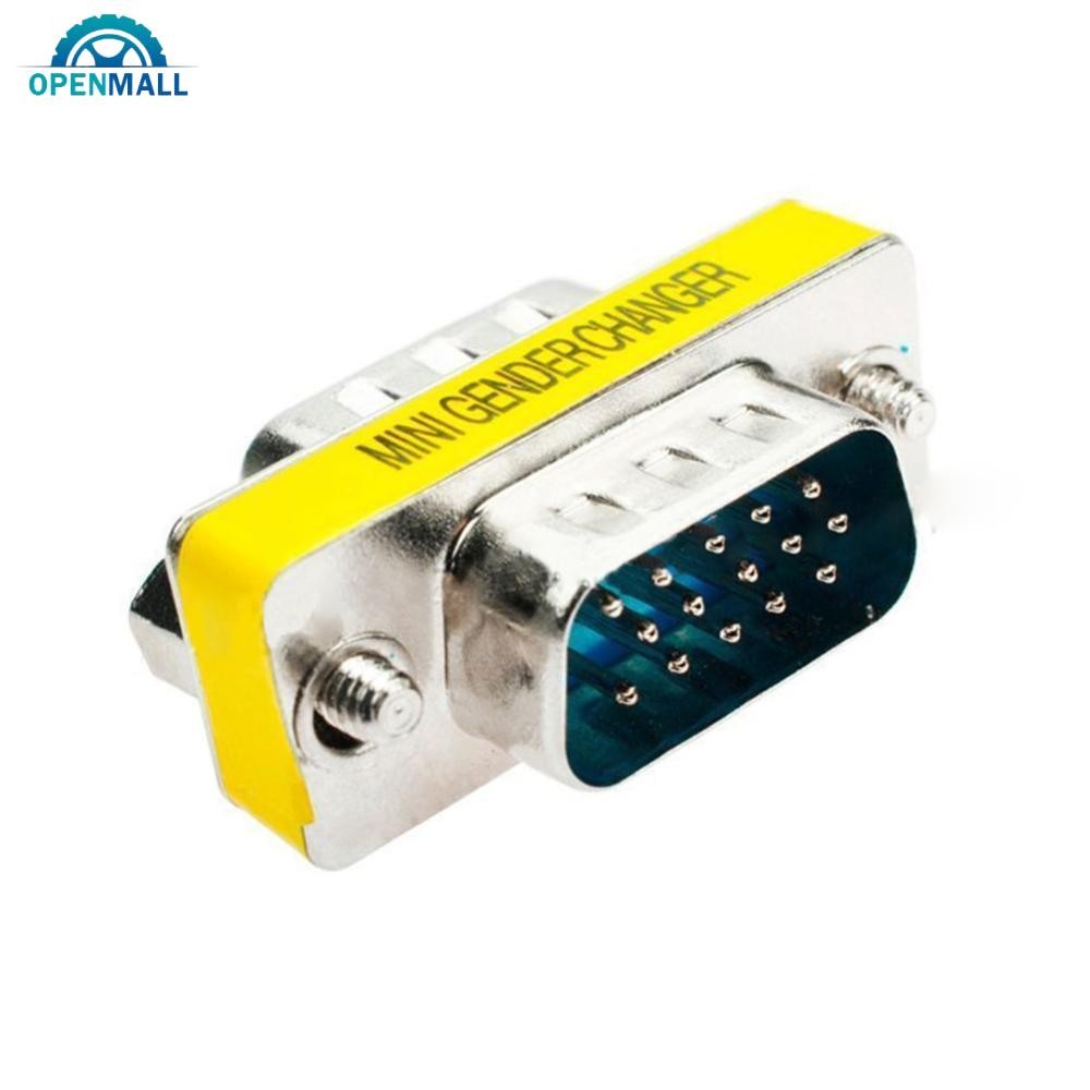 OPENMALL 15Pin Female/Female/Male Gender Changer VGA Plug connector ...