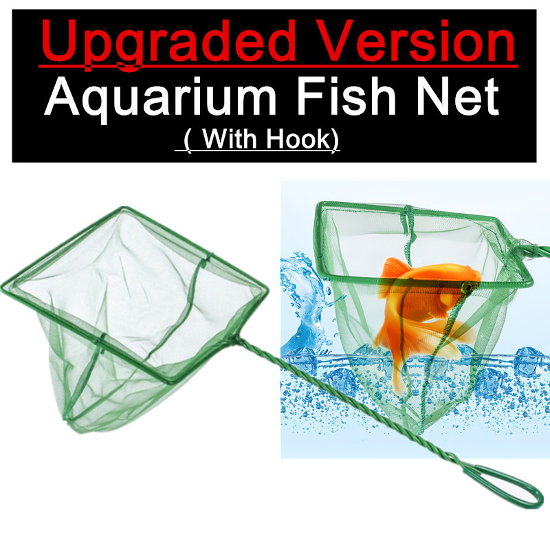 [MALAYSIA STOCK] UPRADED With Hook!! Aquarium Fish Net Jala Ikan Sauk ...