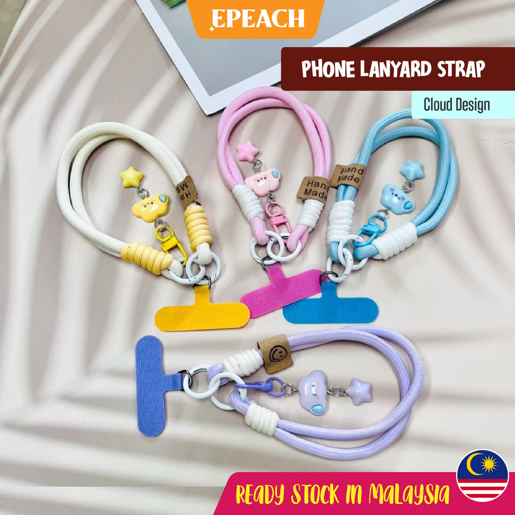 epeach Tali Gantung Handphone Awan Comel | Phone Lanyard Strap Wrist ...