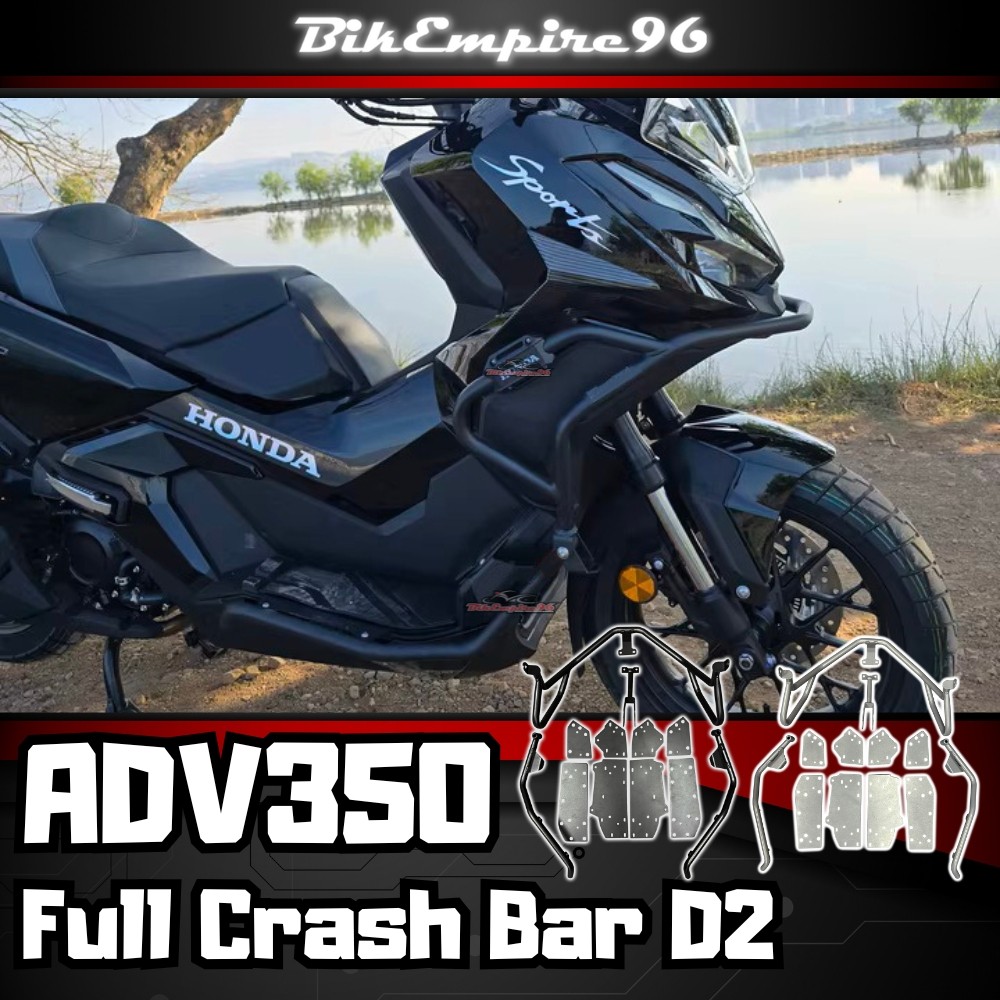 ADV350 Full Crash Bar D2 Heavy Duty Frame Solid Strong Harden anodized ...