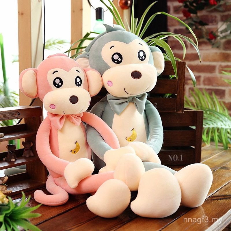 Mainan Mewah Monyet Bersenjata Panjang Baharu Anak Patung Monyet Comel ...