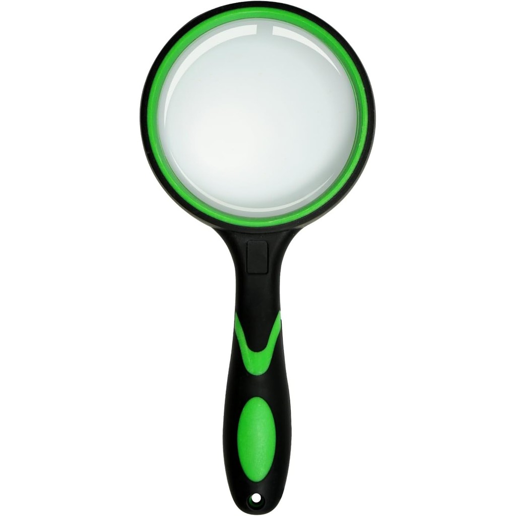 Magnifying Glass75mm 10X Handheld Reading Magnifier for Seniors & Kids ...