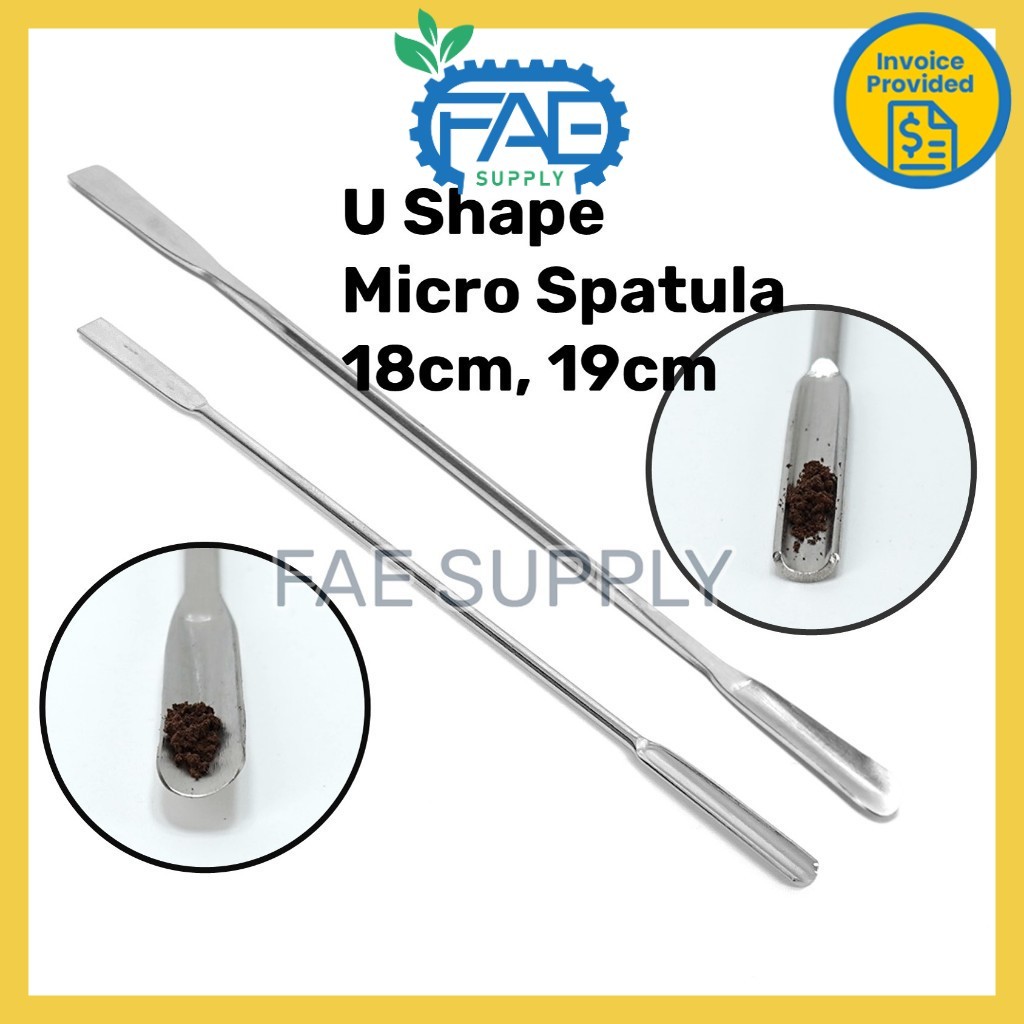 U Shape Micro spatula stainless steel SS304 length18cm Laboratory Tool ...