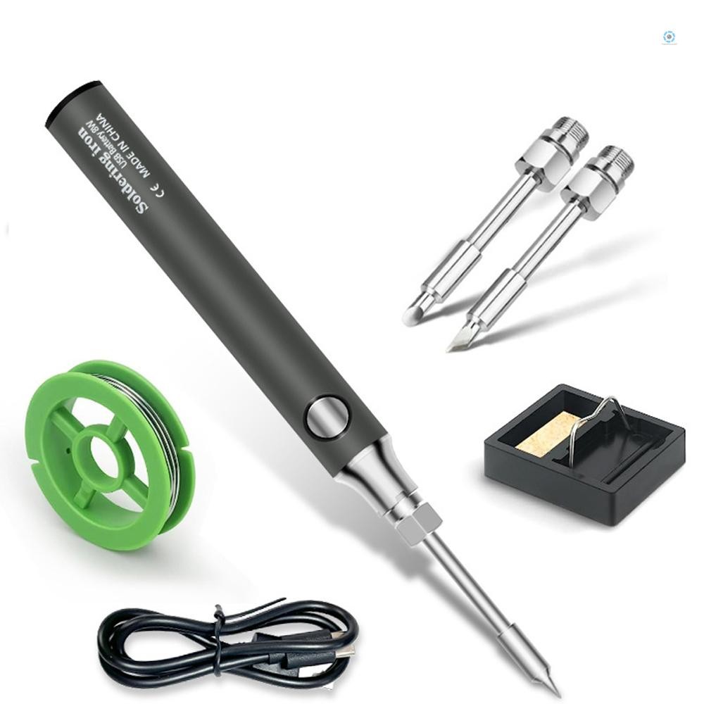 Compact Soldering Iron Cordless USB Rechargeable Soldering Iron ...