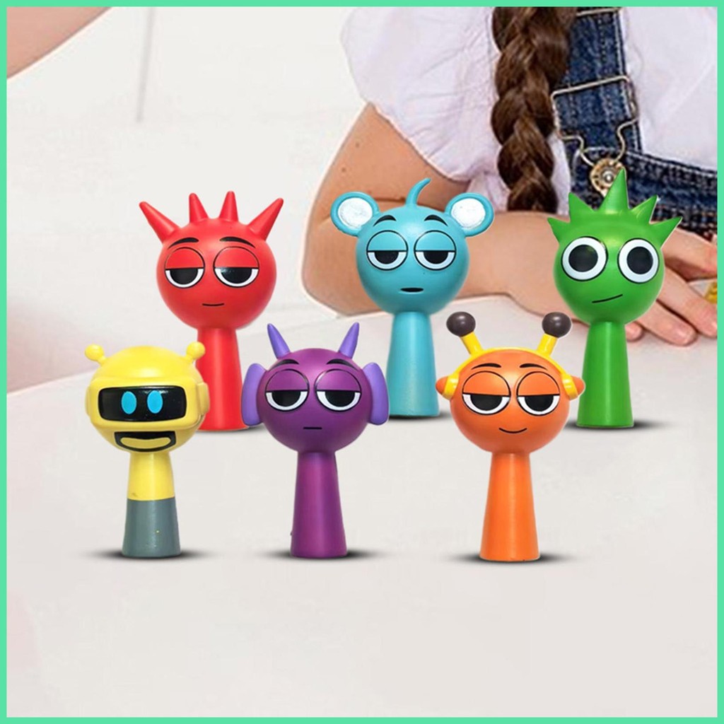 For sprunki Video Game Character Figurine 6X Exquisite Game Figurines ...
