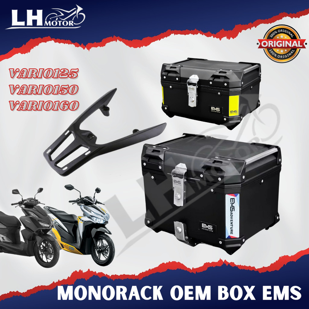 VARIO125 150 160 TOP BOX EMS TOP BOX 28L 35L 45L MONORACK HONDA ...