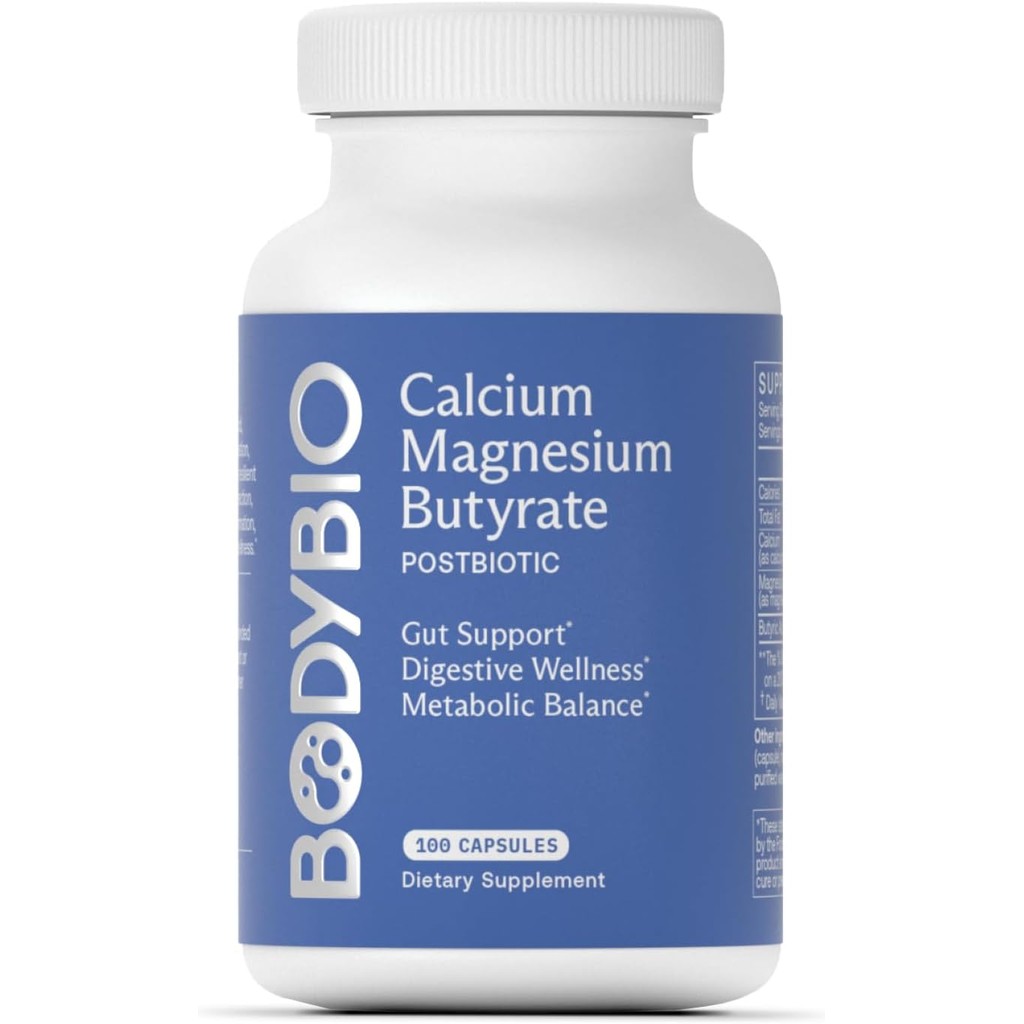 BodyBio Butyrate Supplement - Postbiotic for Gut Microbiome Health ...