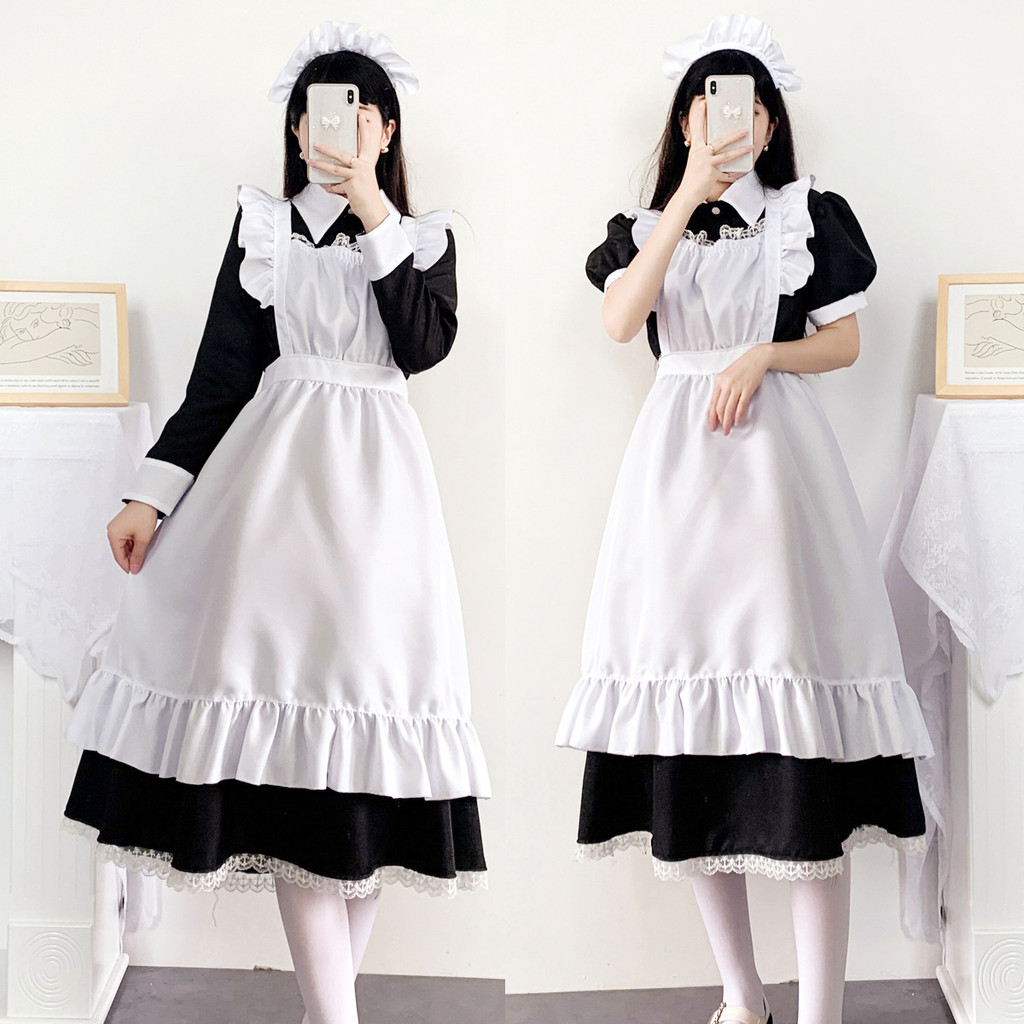 Traditional Maid Long Dress Maid Dress Pseudo-Mother British Butler ...