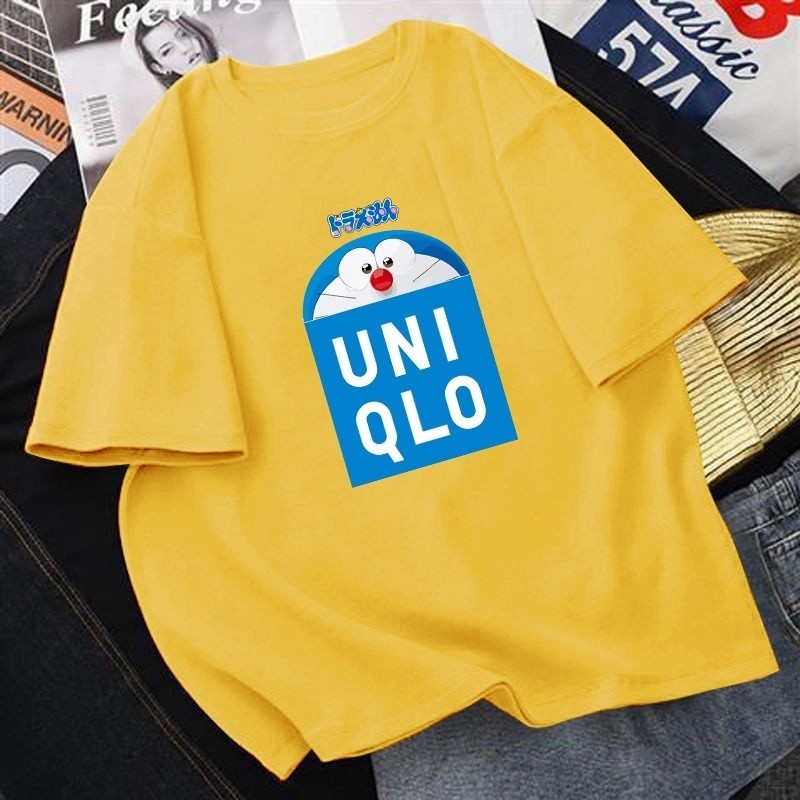 Uniqlo Doraemon Robot Cat Printed T-shirts for Men and Women | Shopee ...