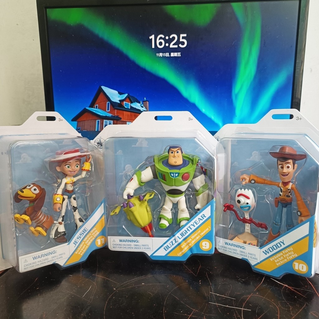 Genuine Toy Story Woody Fork Triss Spring Dog Buzz Lightyear Figure ...