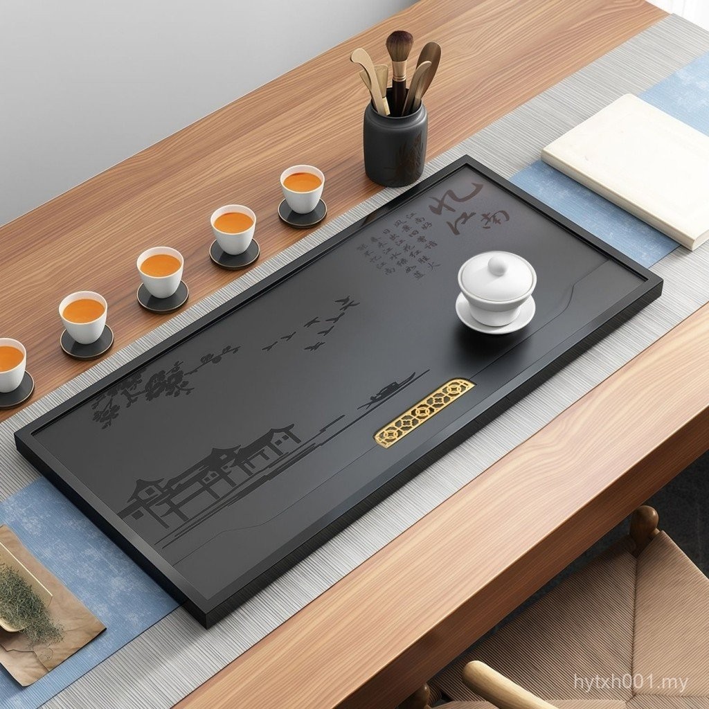 Black Gold Stone Tea Tray Whole Stone Natural Stone Tea Table Small ...