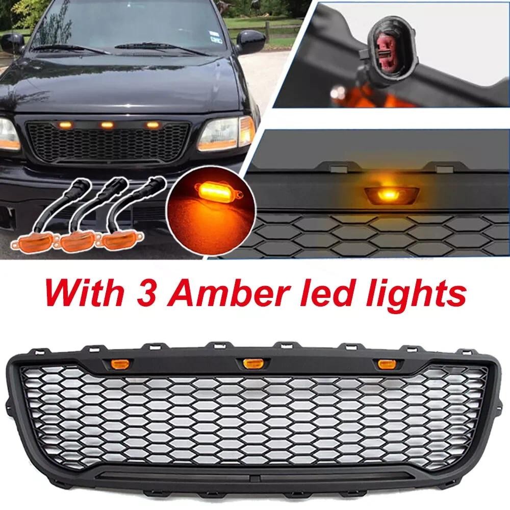 Front Grille For 1999 2000 2001 2002 2003 Ford F150 Raptor Style ...