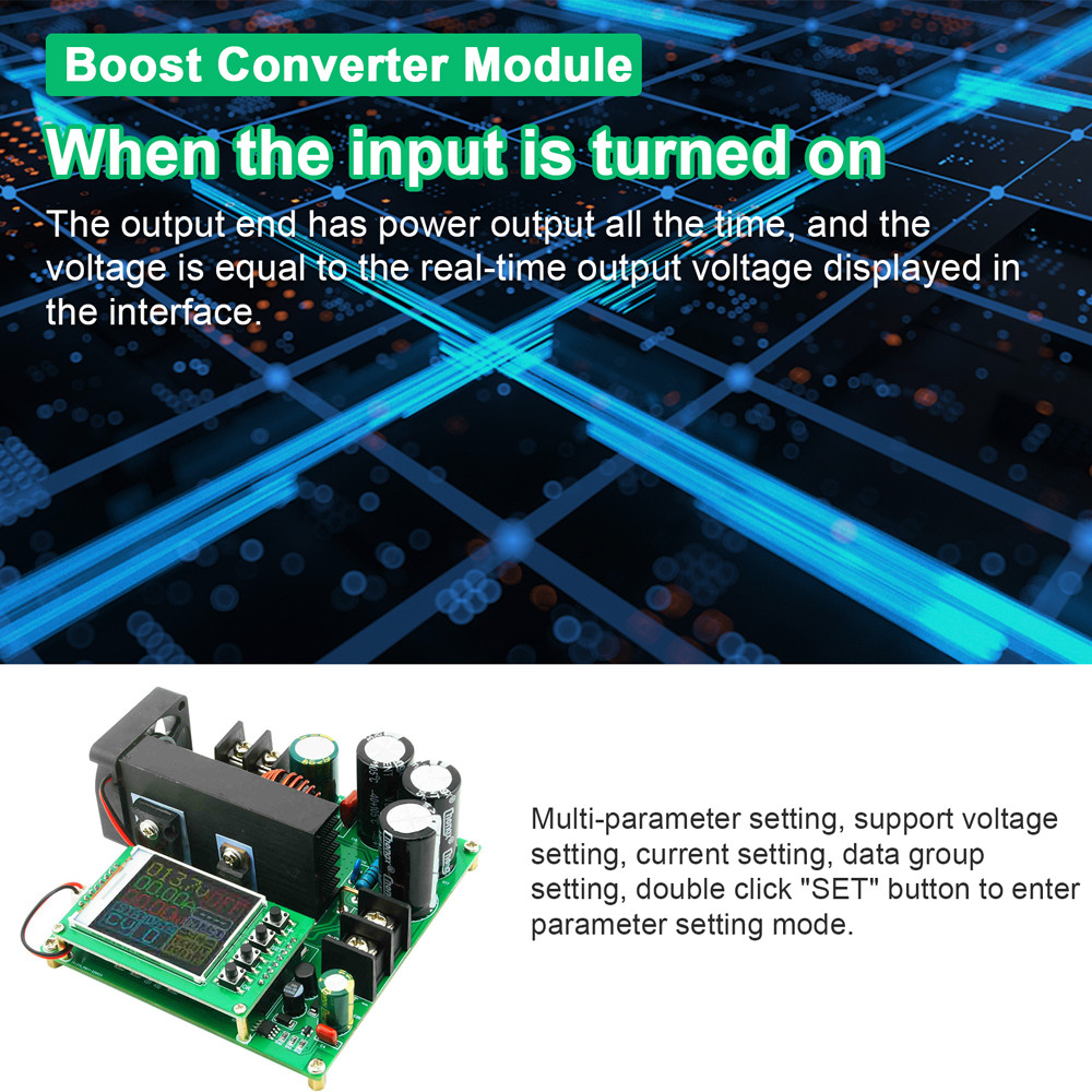Yohooo 900W Boost Converter Constant Current Voltage Module DC9-60V ...