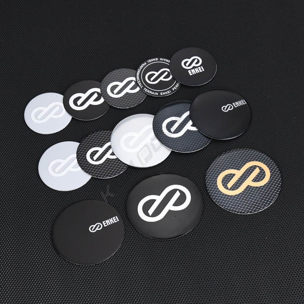 4PCS ENKEI Wheel Center Sticker 45MM & 50MM & 56MM & 65MM Sport Rim Cap ...