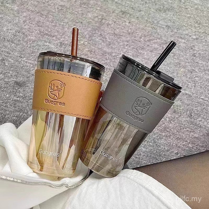 Water Cup Coffee Cup ins Style Portable Glass Cup ins High-value Light ...