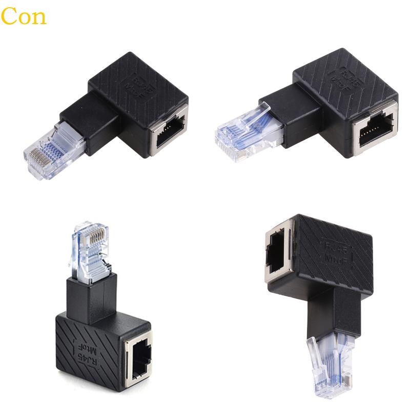 Con 8P8C for Cat 5e 6 Male to Female LAN Ethernet Adapter Up Down Left ...