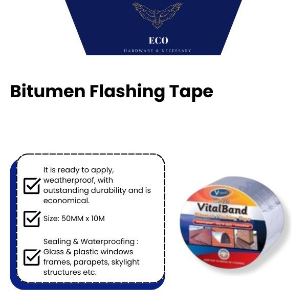 ECO HARDWARE V-TECH Vital Band VT-420 Bitumen Flashing Glue Adhesive ...