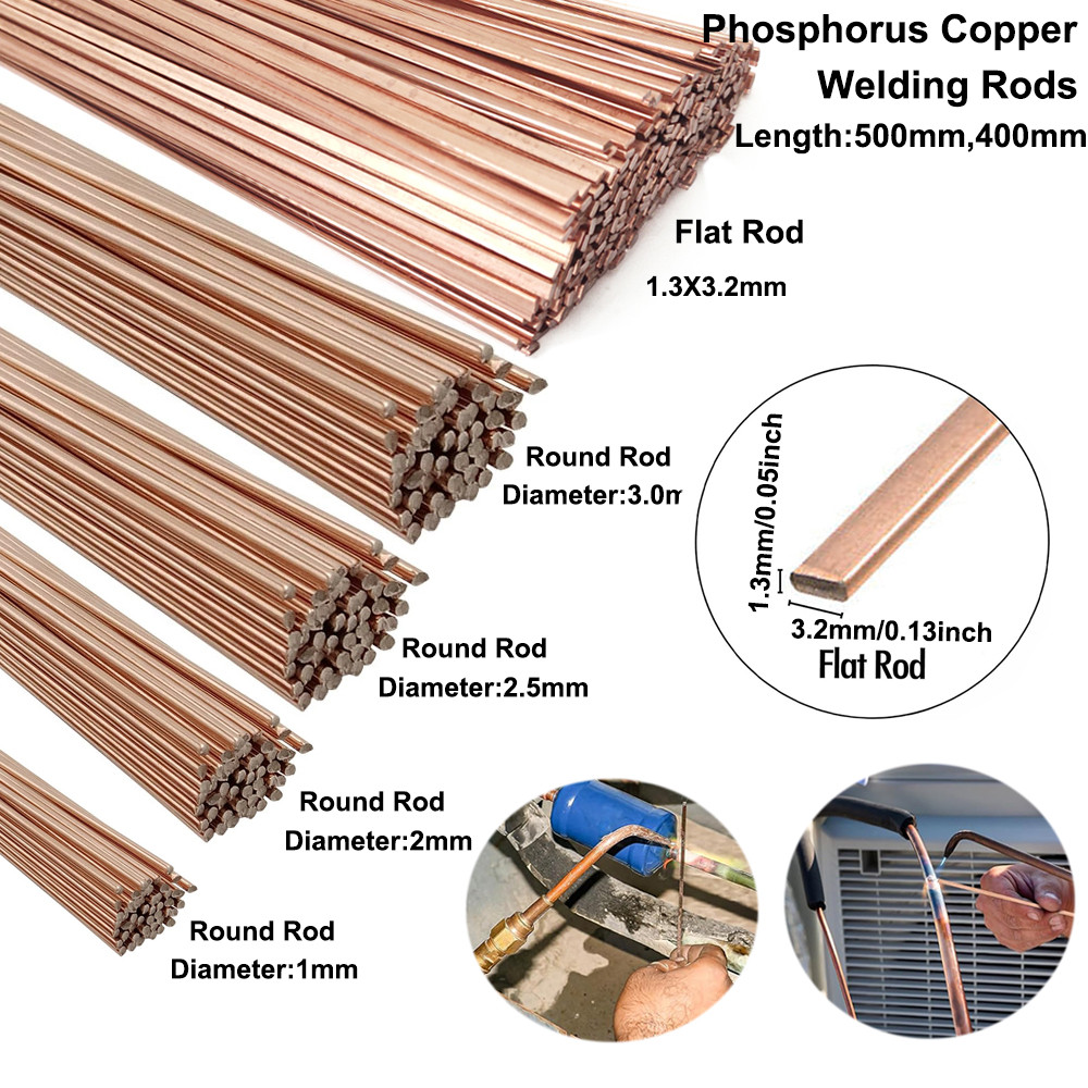 1.0-3.0mm Phosphorus Coppers Electrode Welding Rod for Brass & Bronze ...