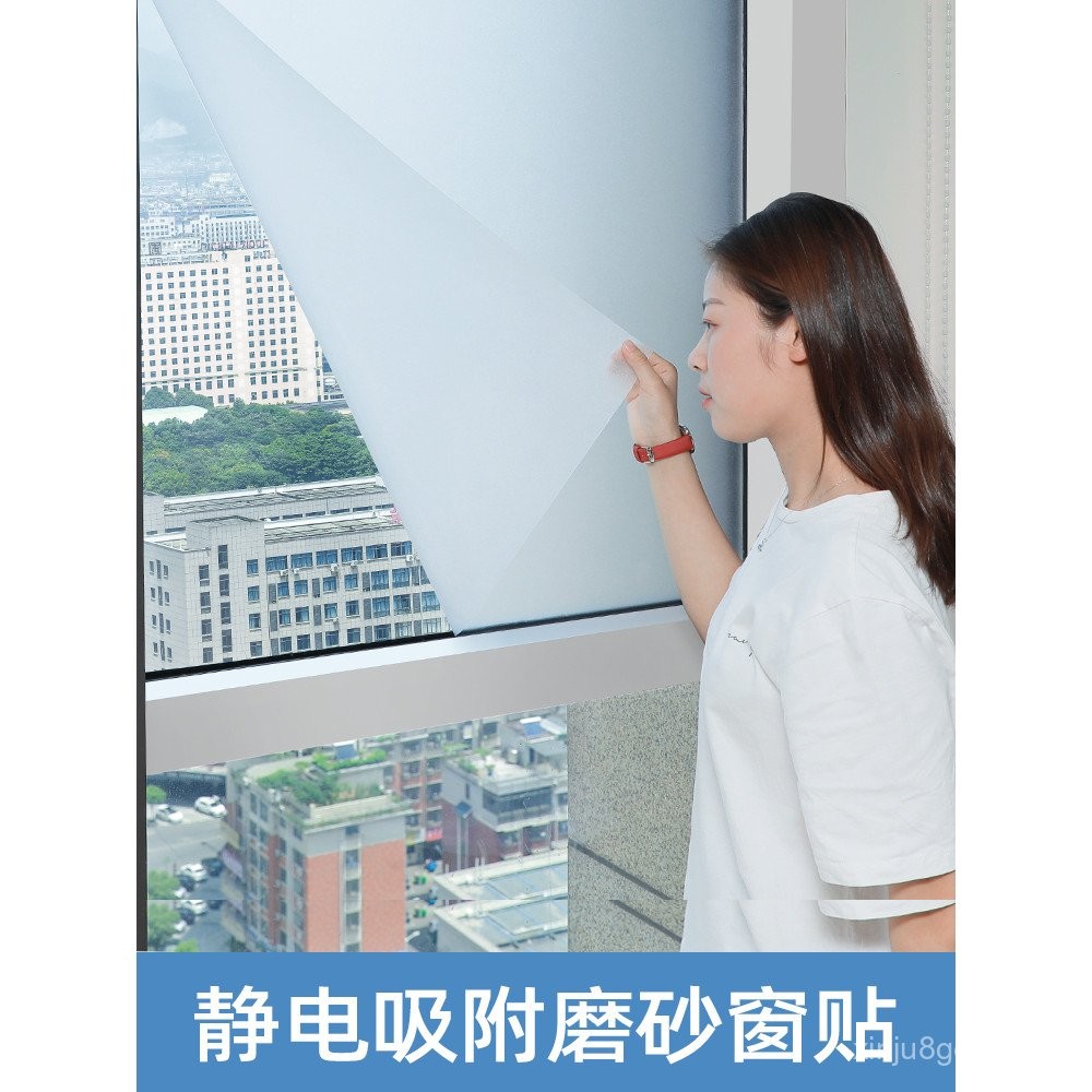 Window Frosted Glass Sticker Translucent Opaque People Bathroom ...