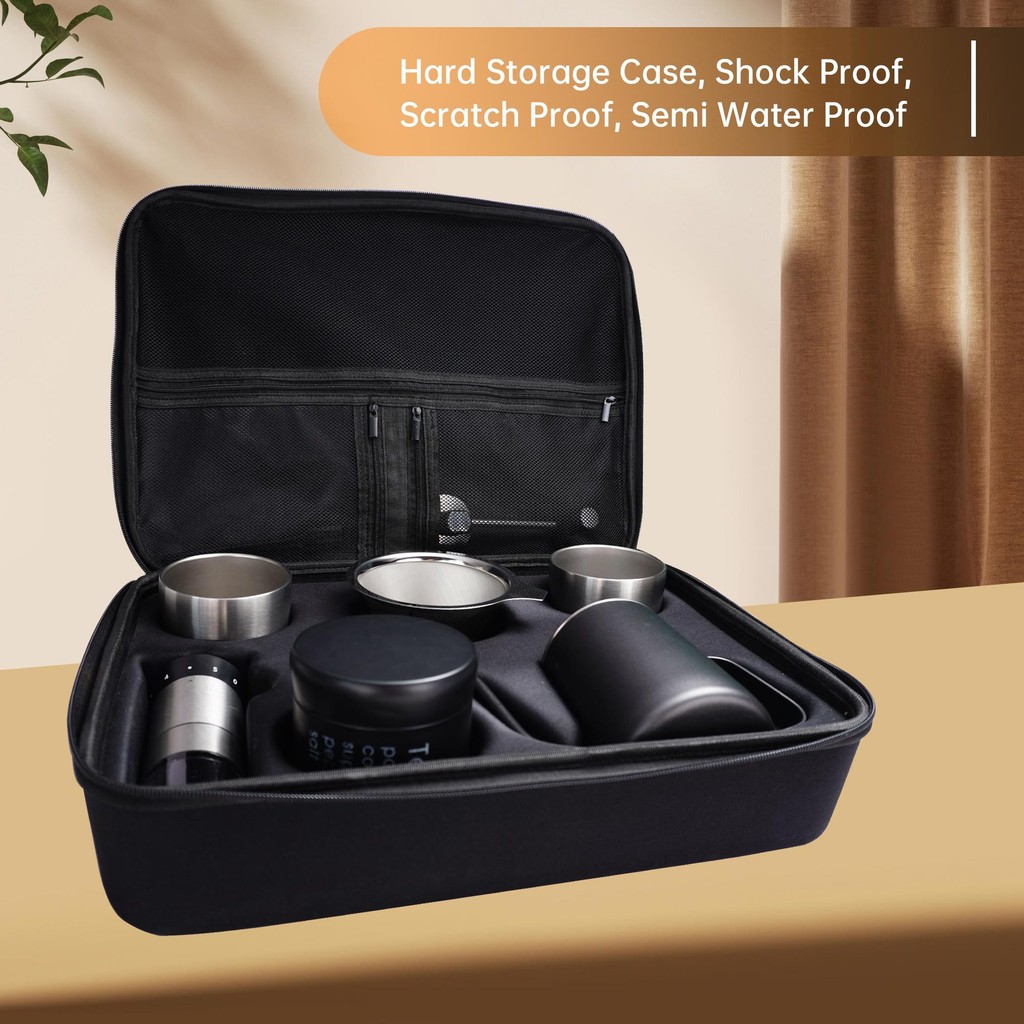 New Hand Brew Coffee Set Stainless Steel Outdoor Portable Coffee Gift ...