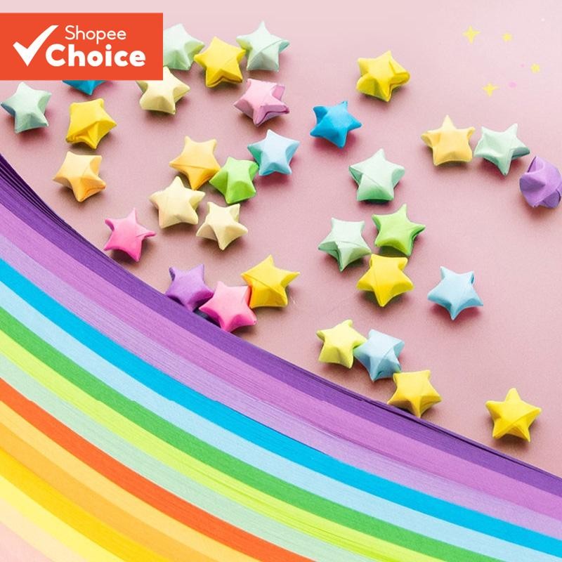 540-Pack DIY Handmade Gradient Five-Point Star Papers - For Decoration ...