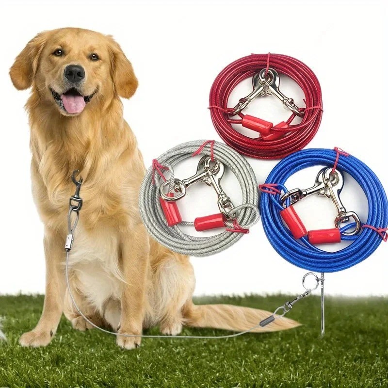 Dog Chain Stainless Steel for Large Medium Dogs Outdoor Pet Leash ...