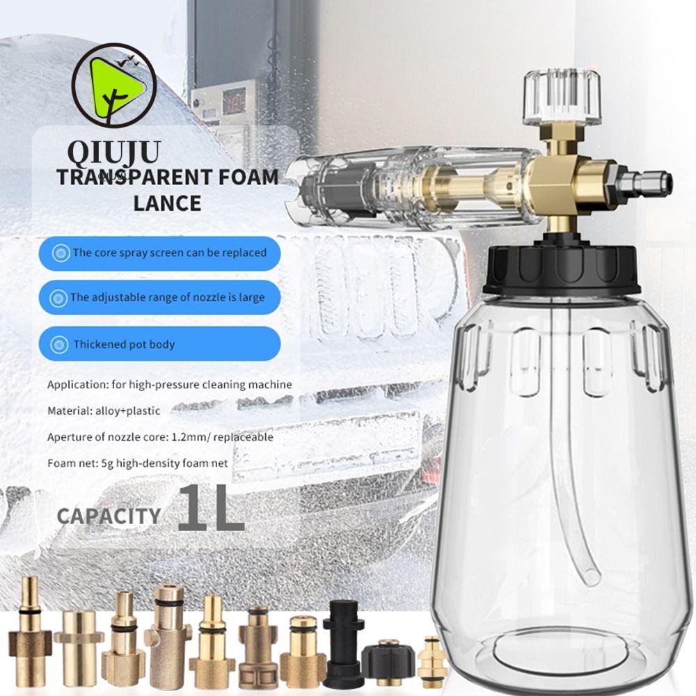 QIUJUU Snow Foam Lance, Full Transparent Foam Spray Bottle Foam Sprayer ...