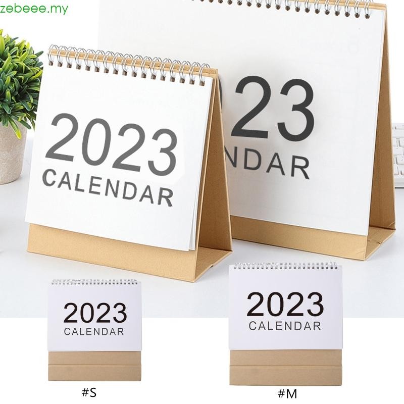 zebeee 2022-2023 Desktop Calendar English Coil Daily Monthly Planner ...