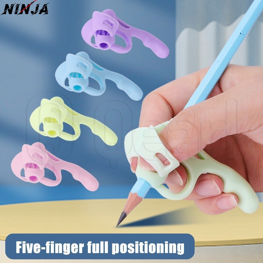 Silicone Five Fingers Corrector For Kid Learning / Aid Grip Posture ...