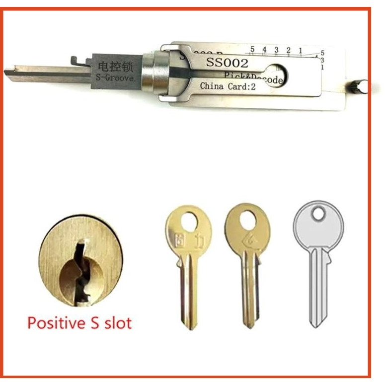 2 In 1 Tool SS002 pro Locksmith Tools For Home Door Civil Locks Repair ...