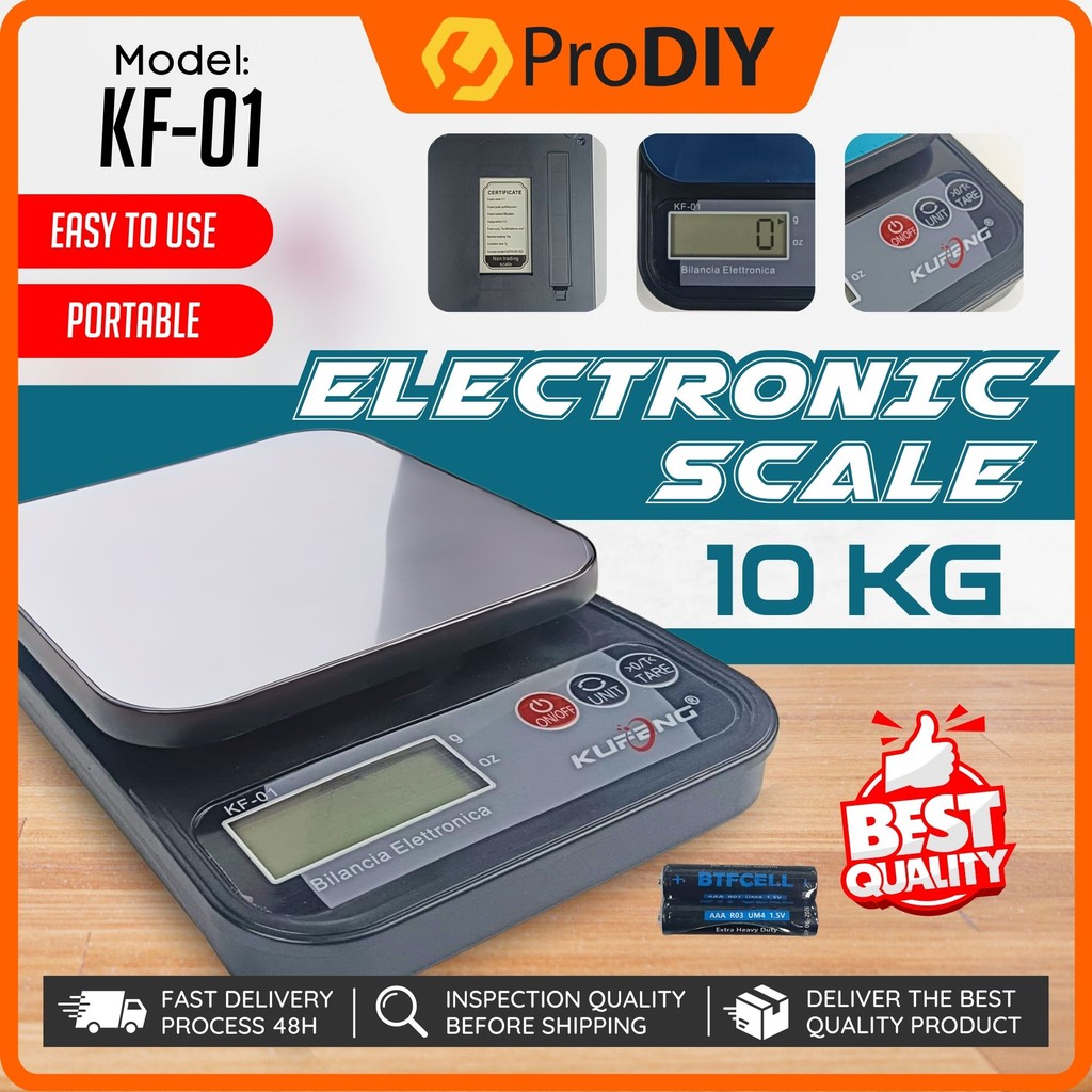 KF-01 Electronic Scale 10kg Kitchen Scale Digital Weighing Scale Alat ...
