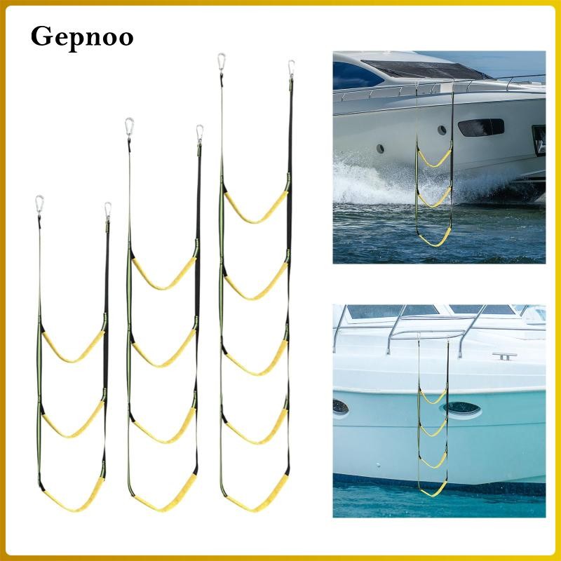 Gepnoo Boat Rope Ladder Swim Ladder,Heavy Duty Folding Outdoor Climbing ...