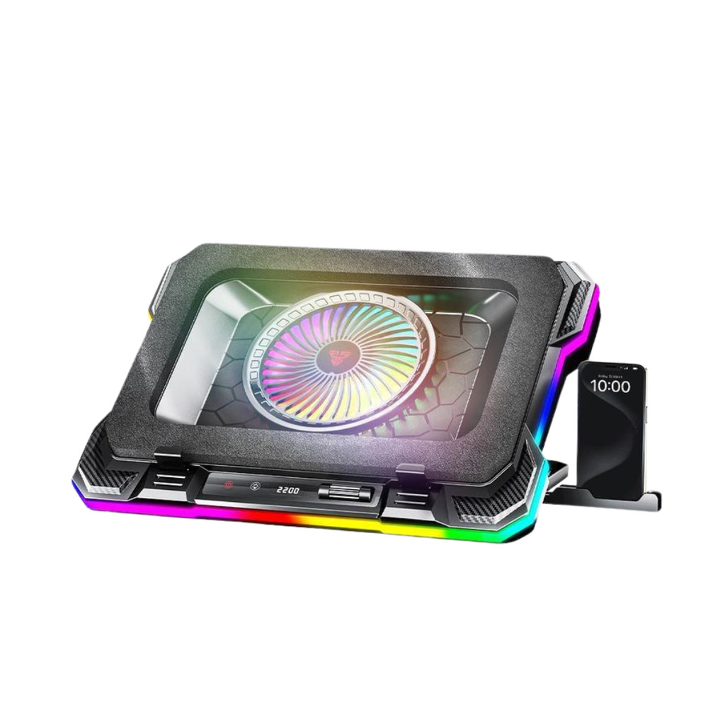 FANTECH NC22 / NC-22 FAN COOLER NOTEBOOK FANTECH RGB COOLING PAD FOR UP ...